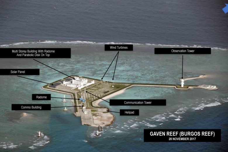 Construction of air and naval facilities by China in South China Sea is ...