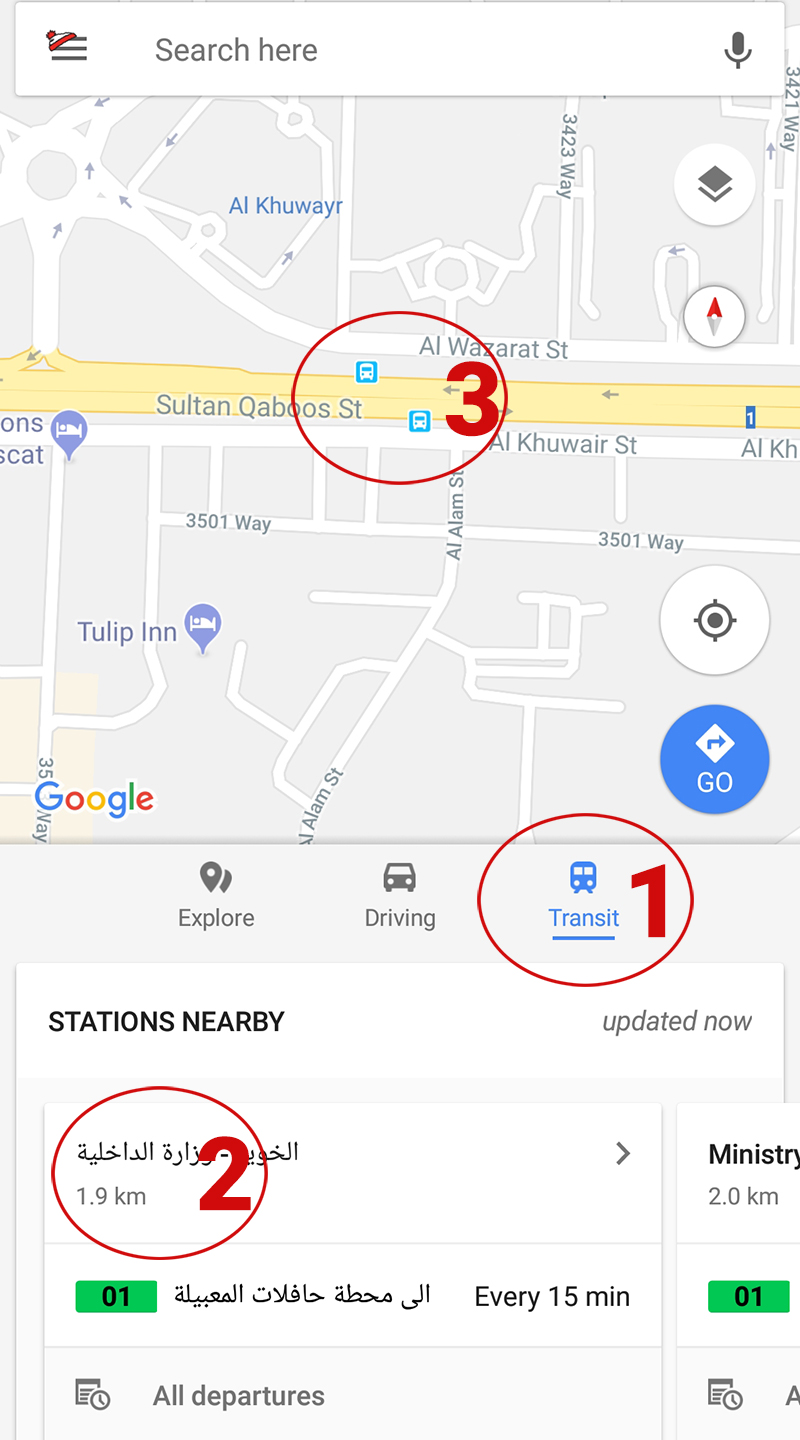 Mwasalat bus routes and schedule now available on Google maps