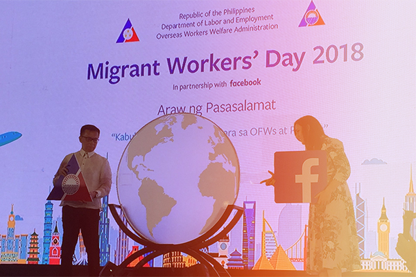 OWWA established a partnership with Facebook to help OFWs