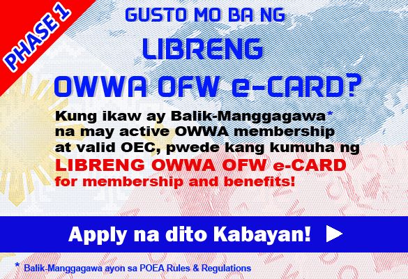 Things to know about OWWA OFW E-Card and how to apply