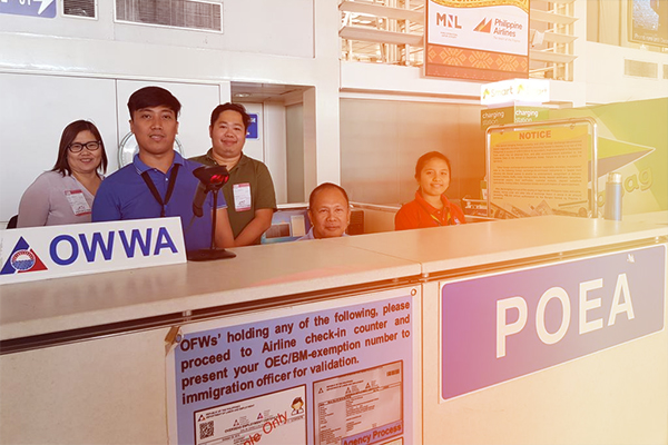 OWWA establishes OFW e-card assistance desk at NAIA terminals