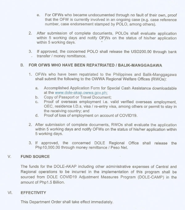 How to apply for DOLE AKAP ($200) if you are an OFW in Oman