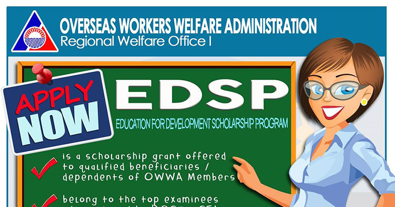 OWWA is now accepting applicants for Scholarship Program