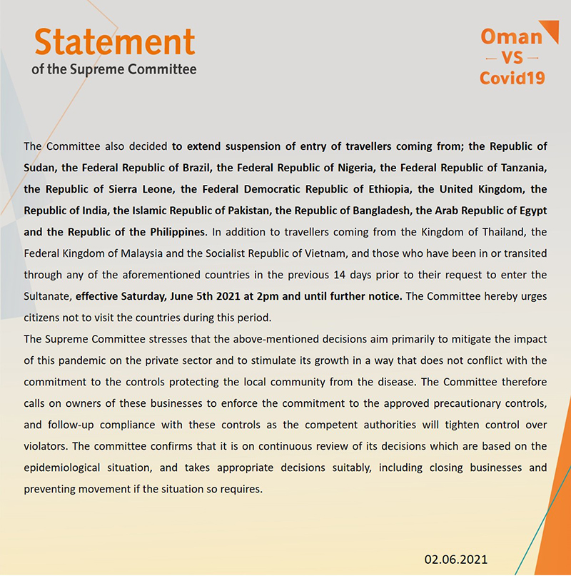 Entry ban from Philippines, India and other countries extended until ...