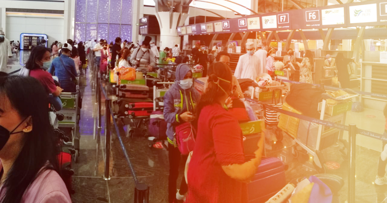 In Photos: Second PH Government-funded repatriation flight from Oman